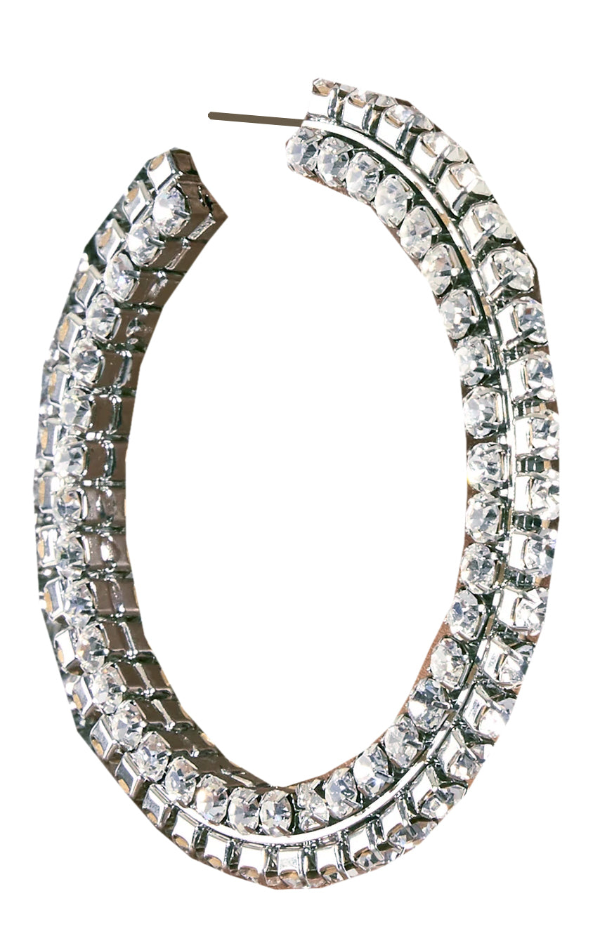 Crystal Round Hoops 4" – S U R T U R B A N