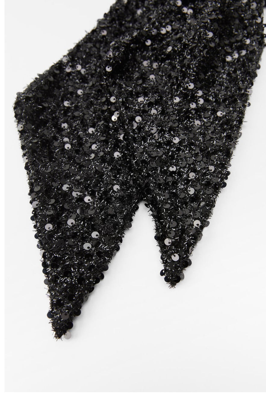 SEQUIN PRE-TIED HEAD WRAP – S U R T U R B A N